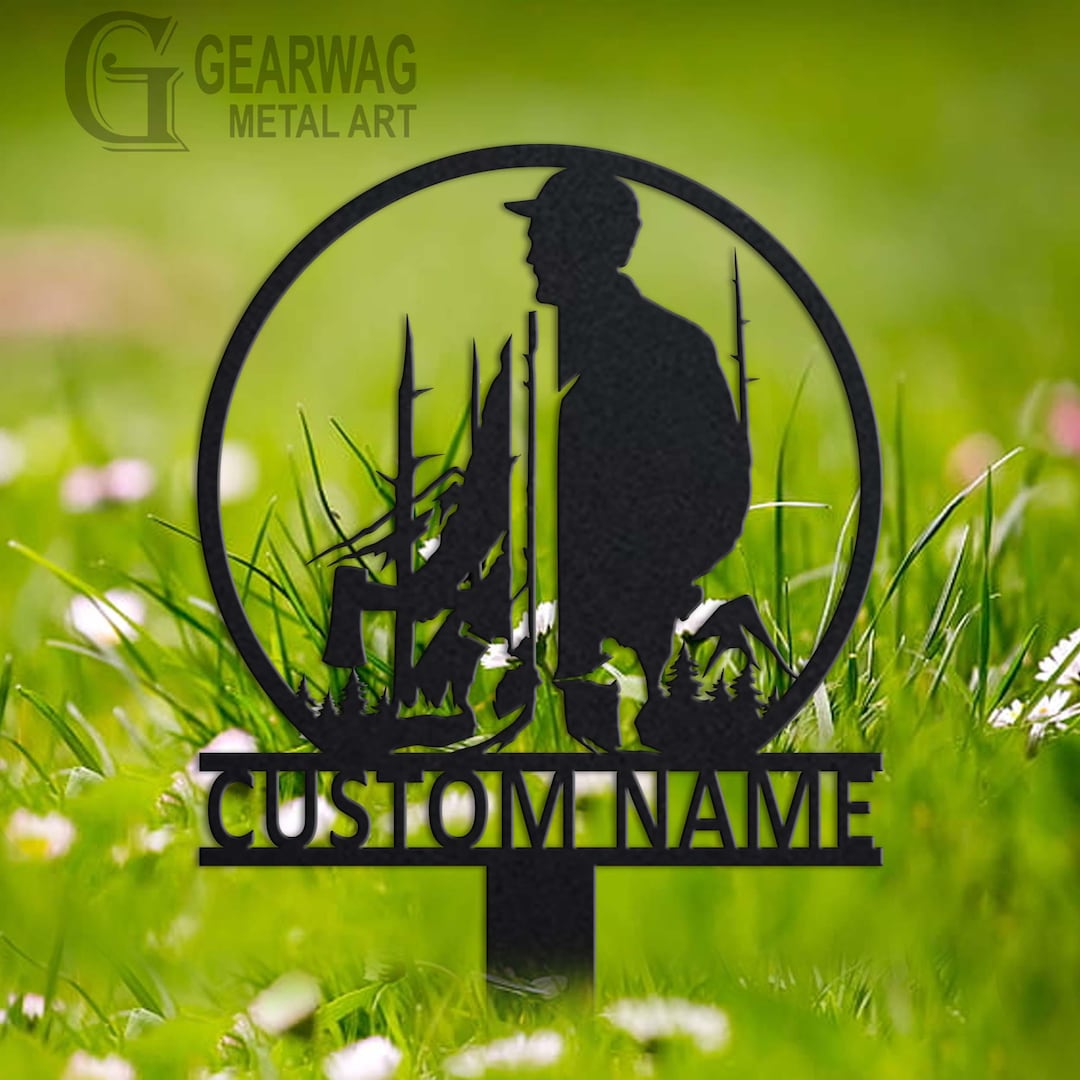 Personalized Tree Arborist Garden Sign, Metal Yard Art, Custom Tree ...