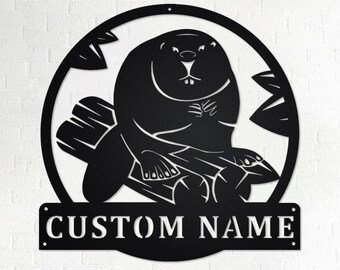 Metal Beaver Sign - Etsy