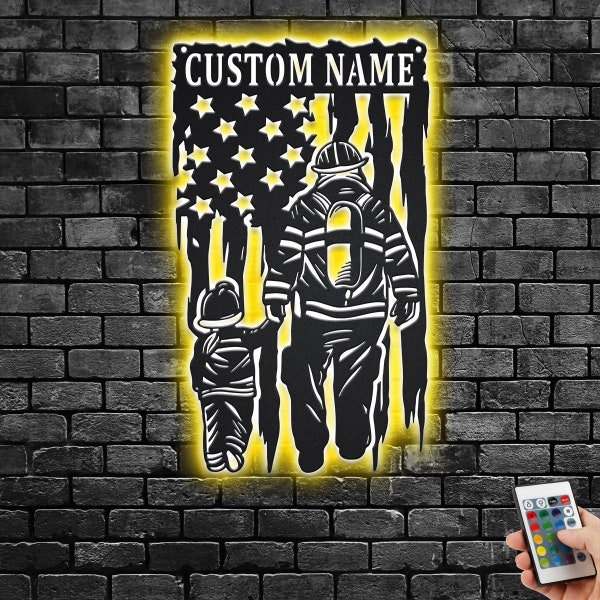 Led Firefighter Sign - Etsy