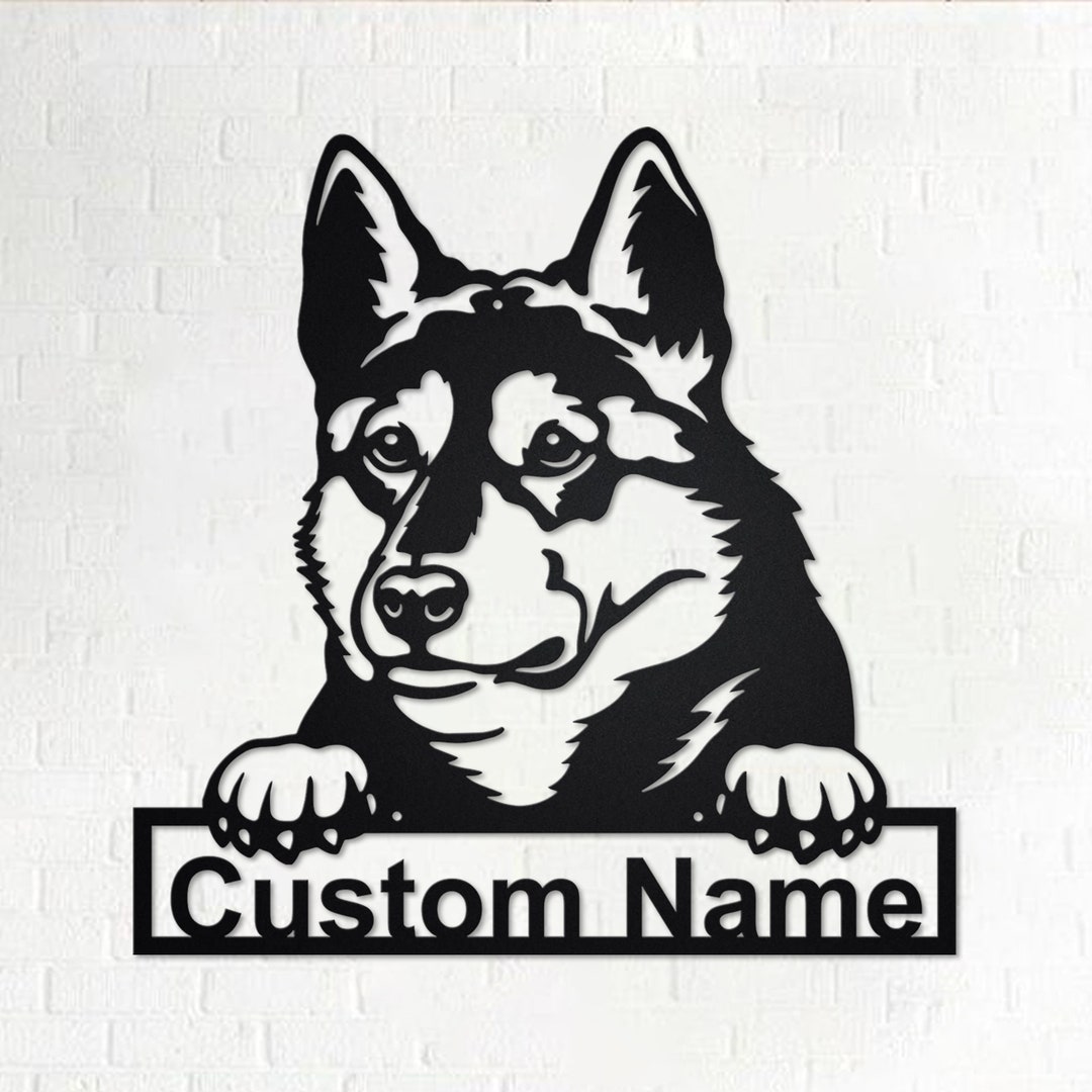 Custom West Siberian Laika Metal Wall Art: Personalized Dog Name Sign ...