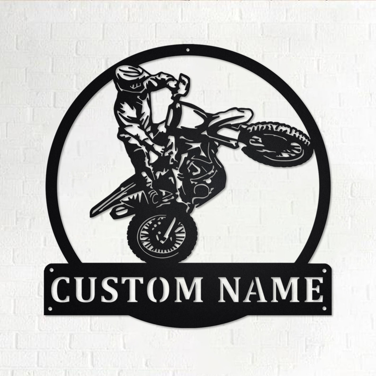 Custom Motocross Dirt Bike Metal Wall Art Personalized Dirt - Etsy