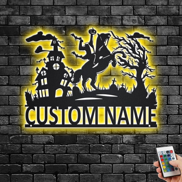 Headless Horseman Metal Art - Etsy