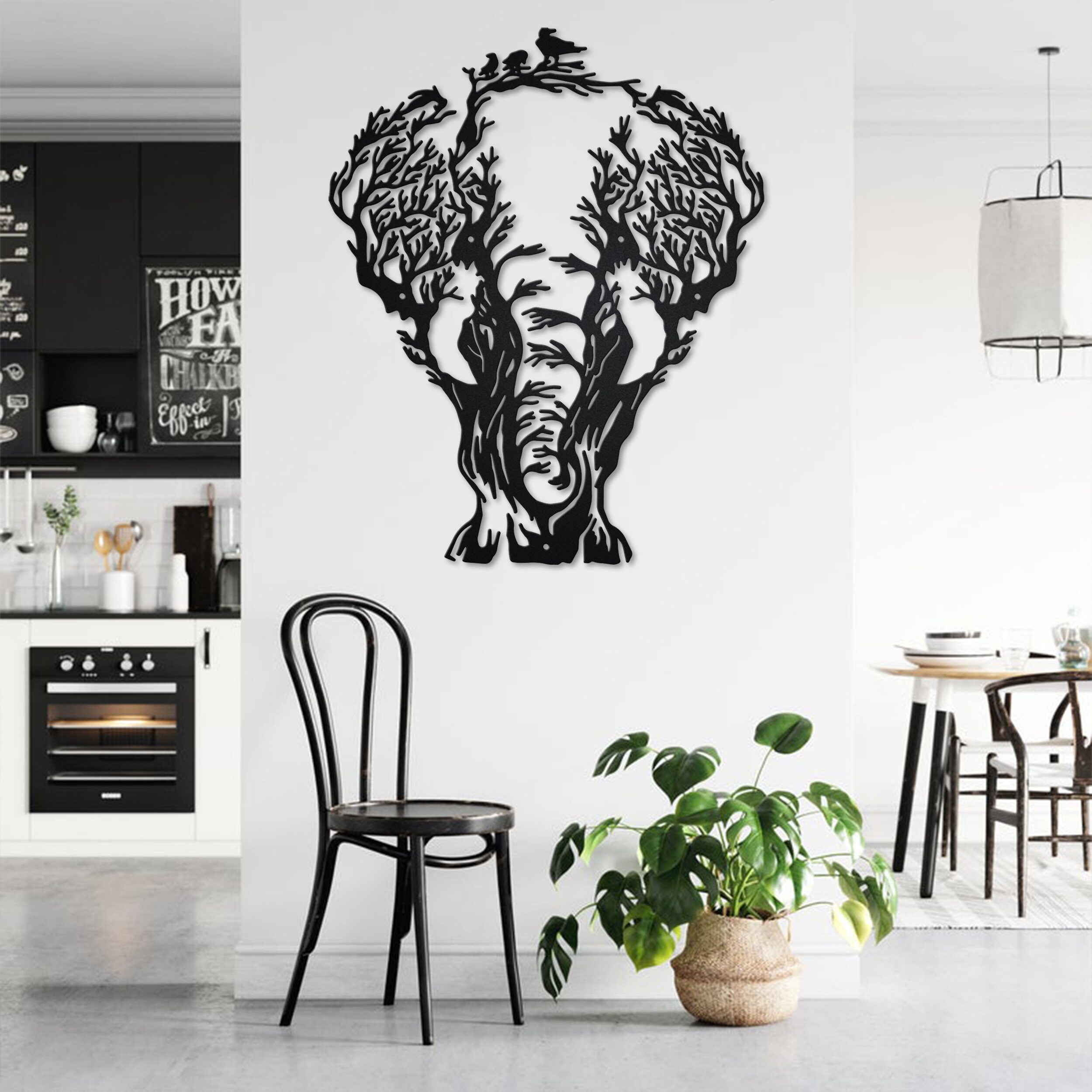 Elephant Tree Metal Wall Art Elephant Tree Sign Decoration - Etsy