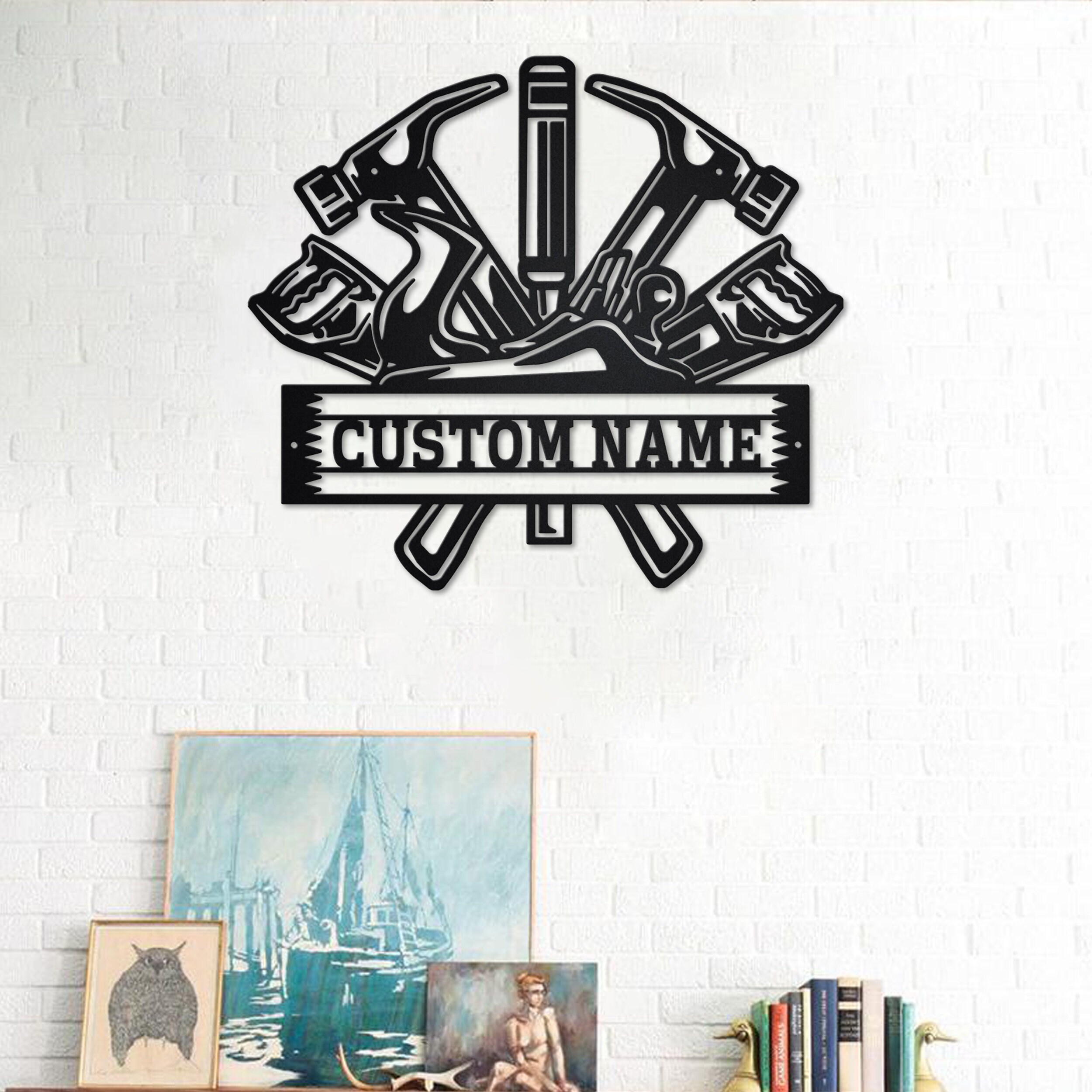 Custom Carpenter Tools Metal Wall Art Personalized Carpenter - Etsy
