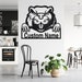 Custom Beaver Metal Wall Art, Personalized Beaver Name Sign Decoration ...