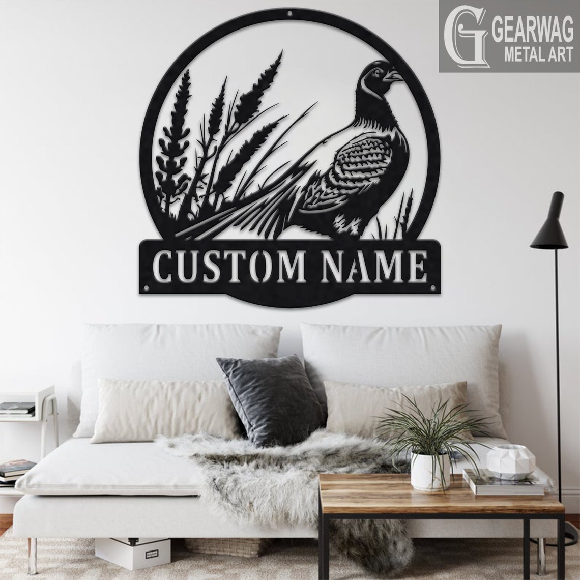 Custom Pheasant Metal Sign With LED: Personalized Room Decor - Etsy