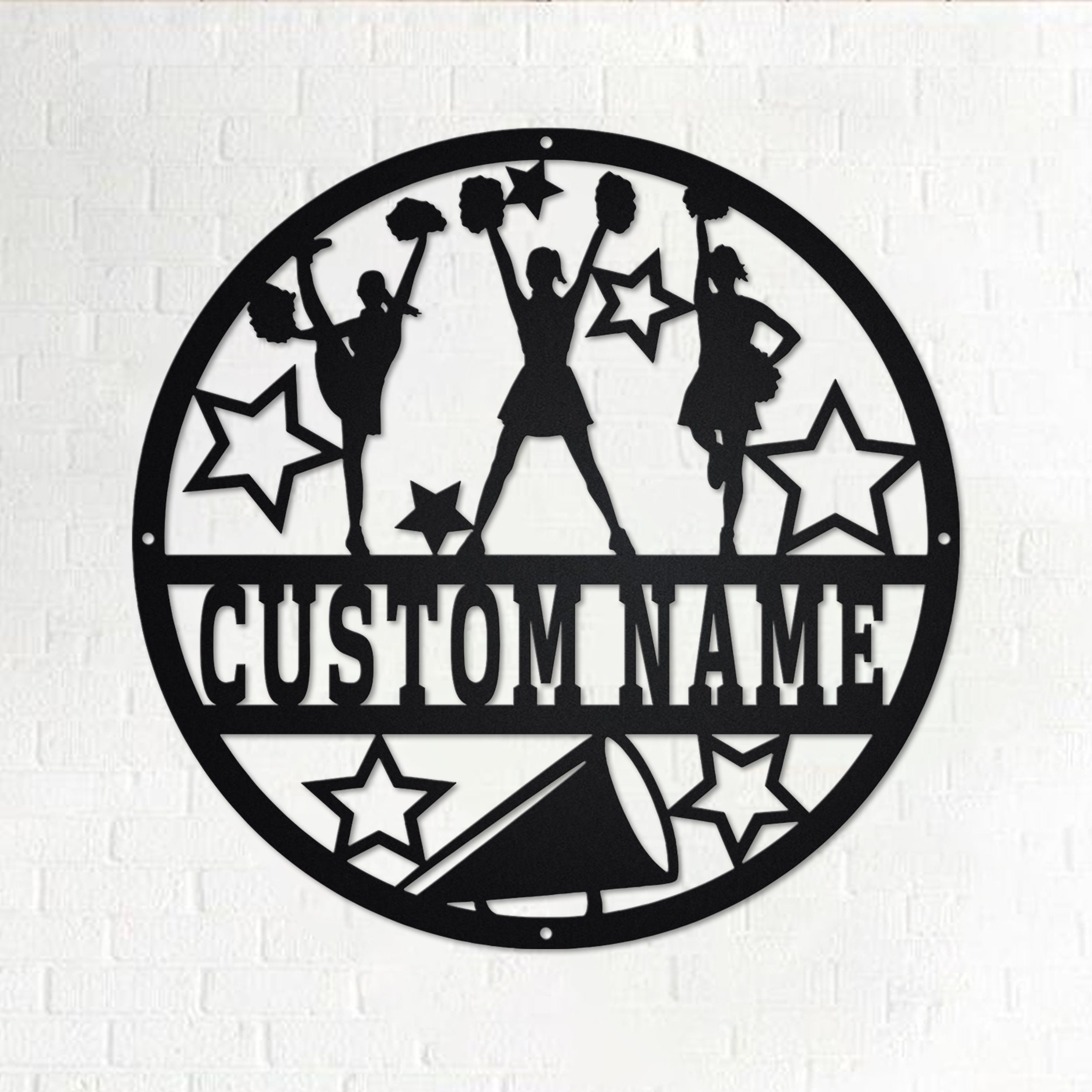 Custom Cheerleading Metal Wall Art With LED Light - Etsy