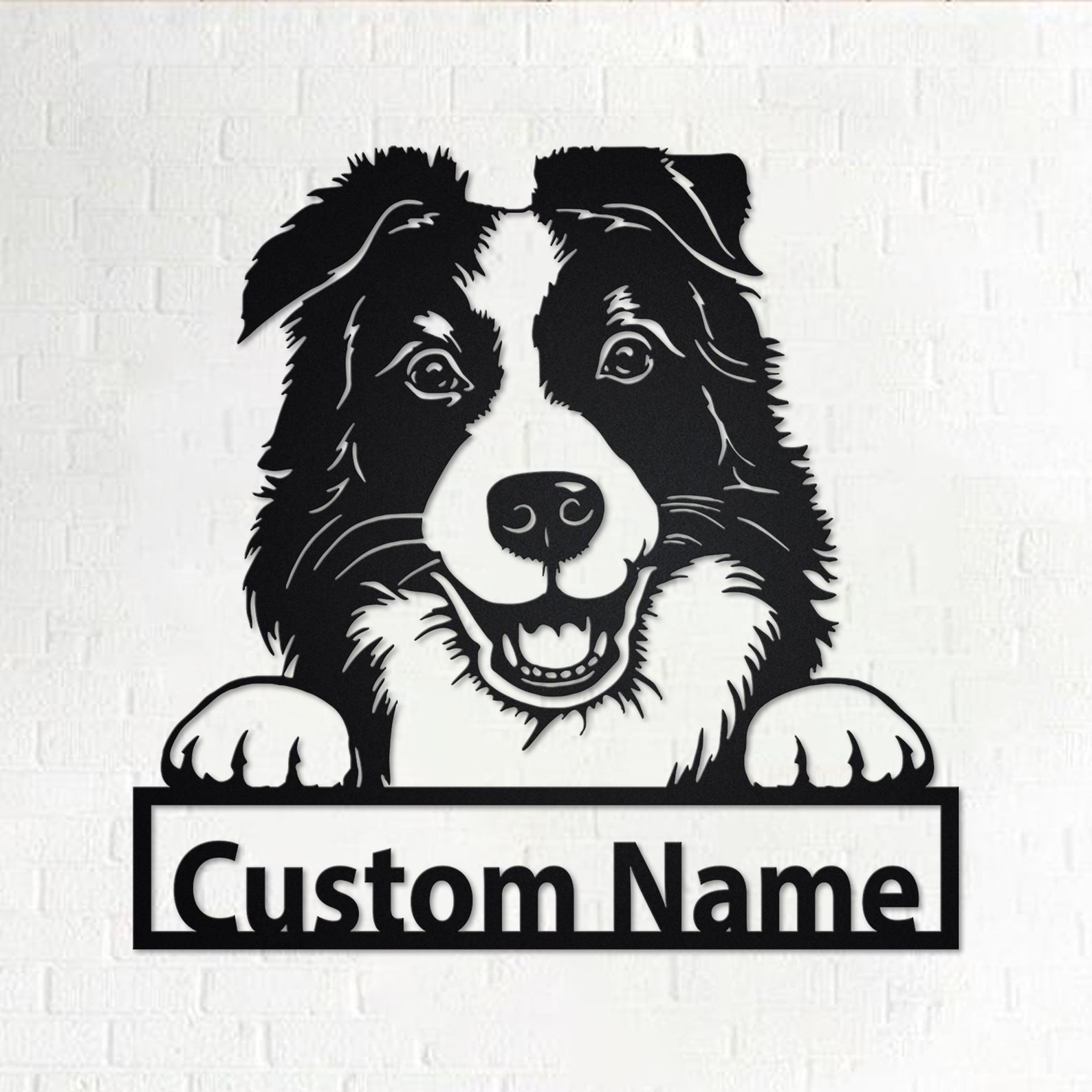 Personalized Border Collie Metal Sign Border Collie Metal - Etsy