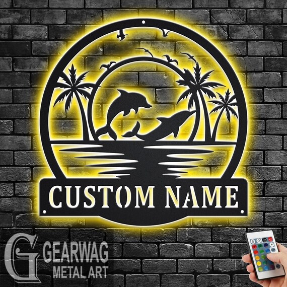 Dolphin Personalized Sign