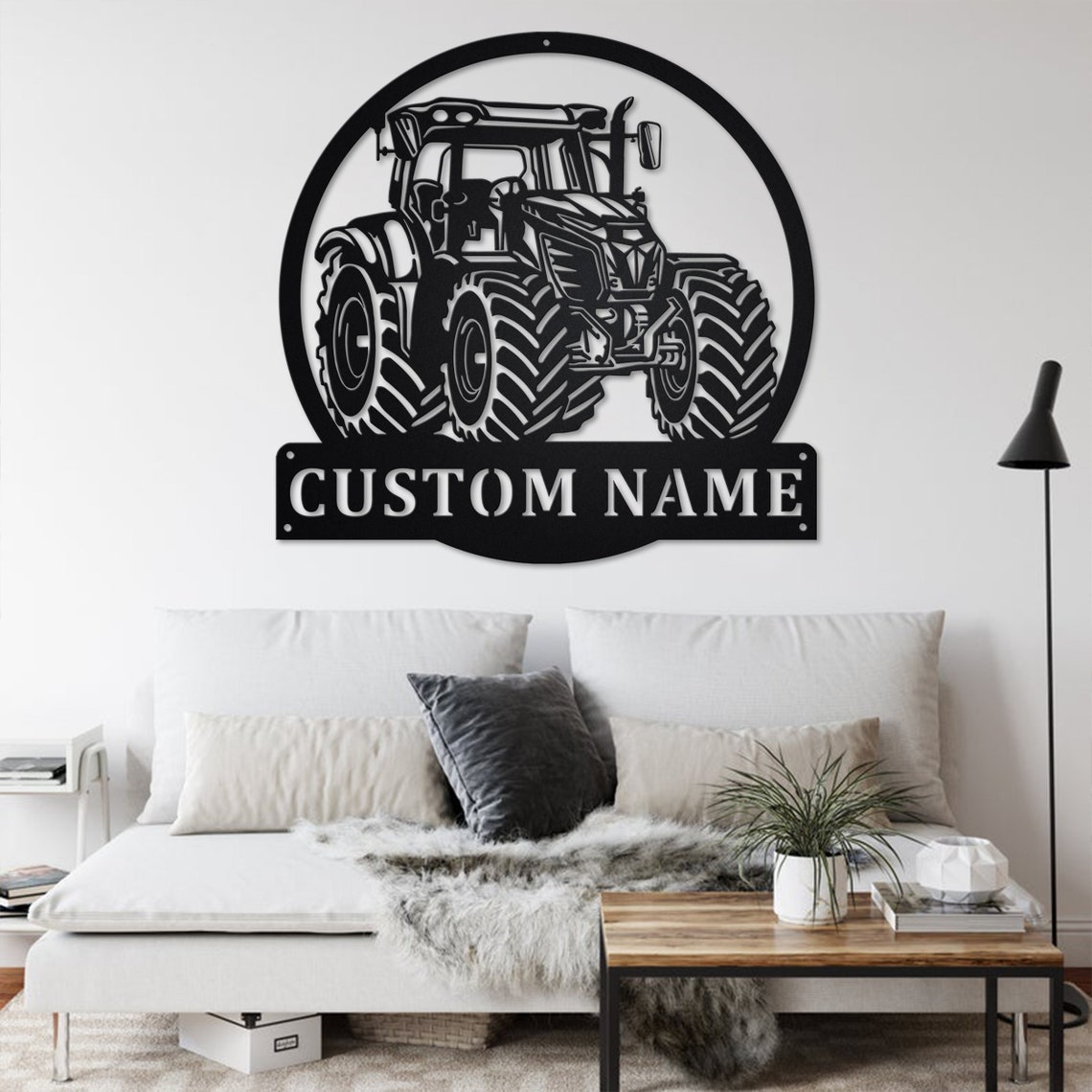 Custom Tractor Metal Wall Art Personalized Tractor Farm Name | Etsy