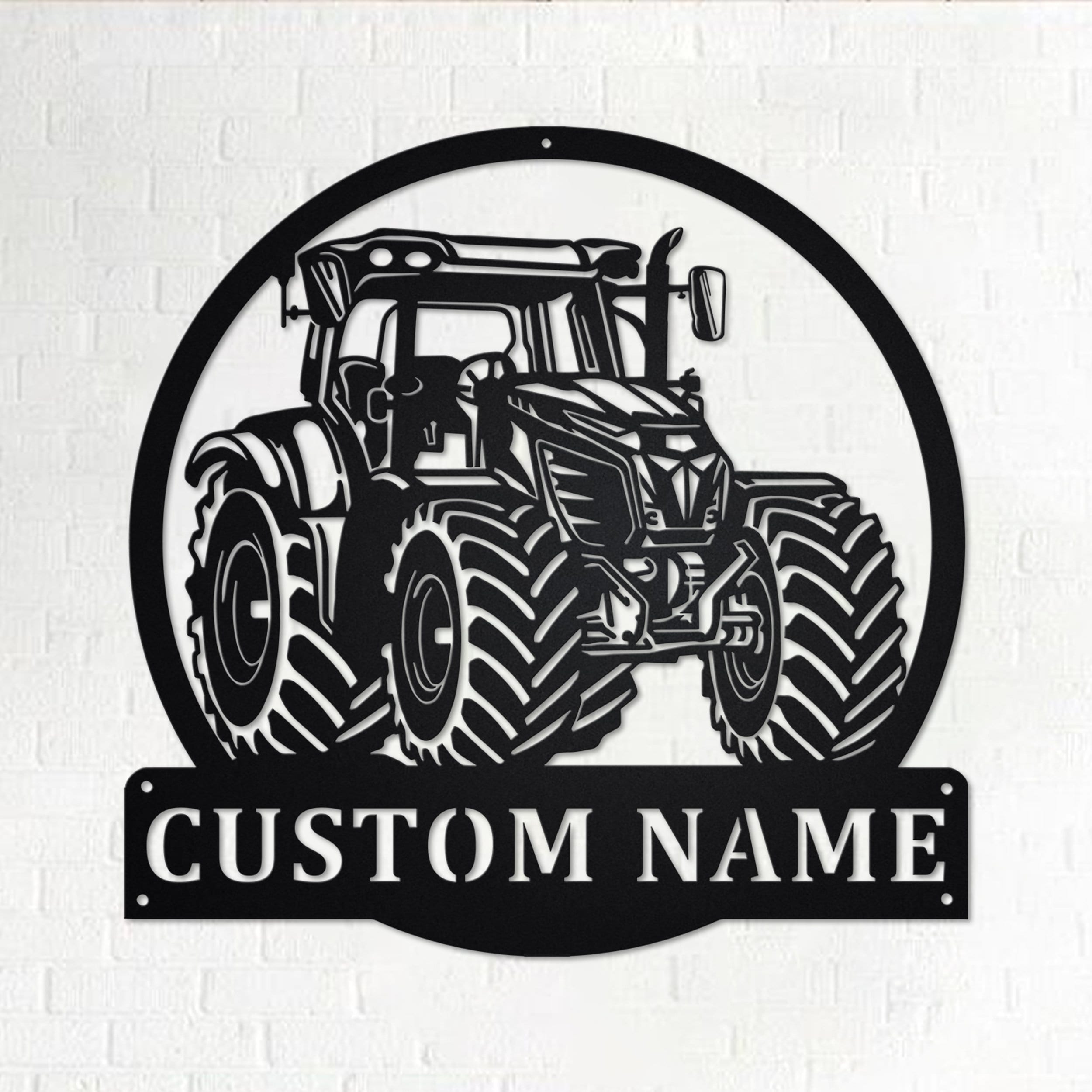 Custom Tractor Metal Wall Art Personalized Tractor Farm Name - Etsy