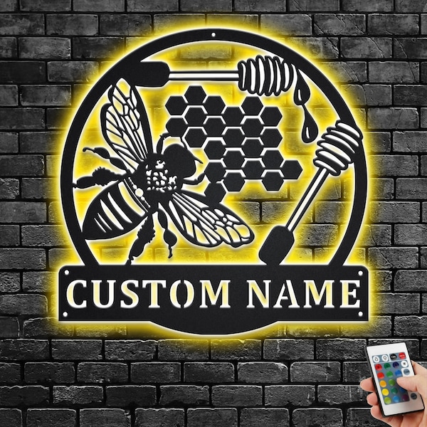 Metal Bee Sign - Etsy