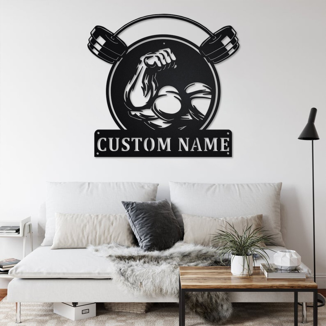Custom Gym Metal Wall Art: Personalized Home Gym Decor - Etsy