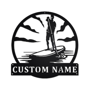Personalized Standup Paddleboarding Metal Sign | Standup Paddleboarding ...