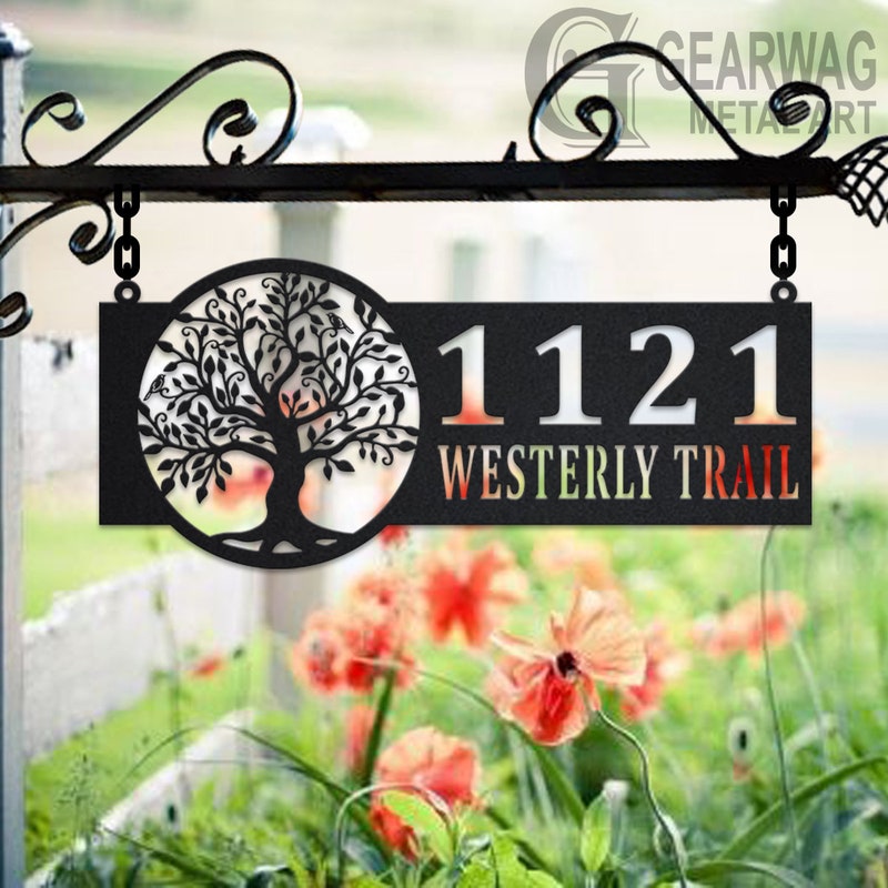 Yard Address Sign - Etsy