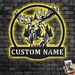 Custom Chopper Motorcycle Metal Wall Art, Personalized Biker Name Sign ...