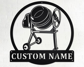 Cement Mixer Sign - Etsy