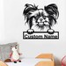 Custom Papillon Dog Metal Wall Art Personalized Papillon Name - Etsy