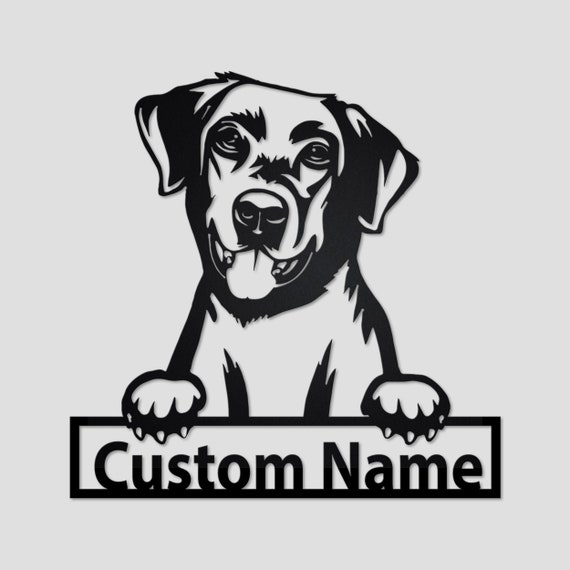 Personalized Labrador Retriever Metal Sign Labrador - Etsy