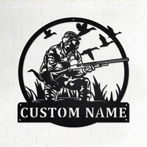 Custom Duck Hunter Metal Wall Art Personalized Duck Hunter - Etsy