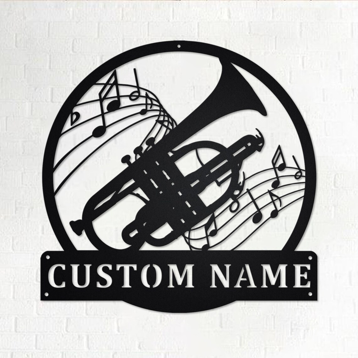 Custom Cornet Metal Wall Art, Personalized Music Teacher Gift - Etsy