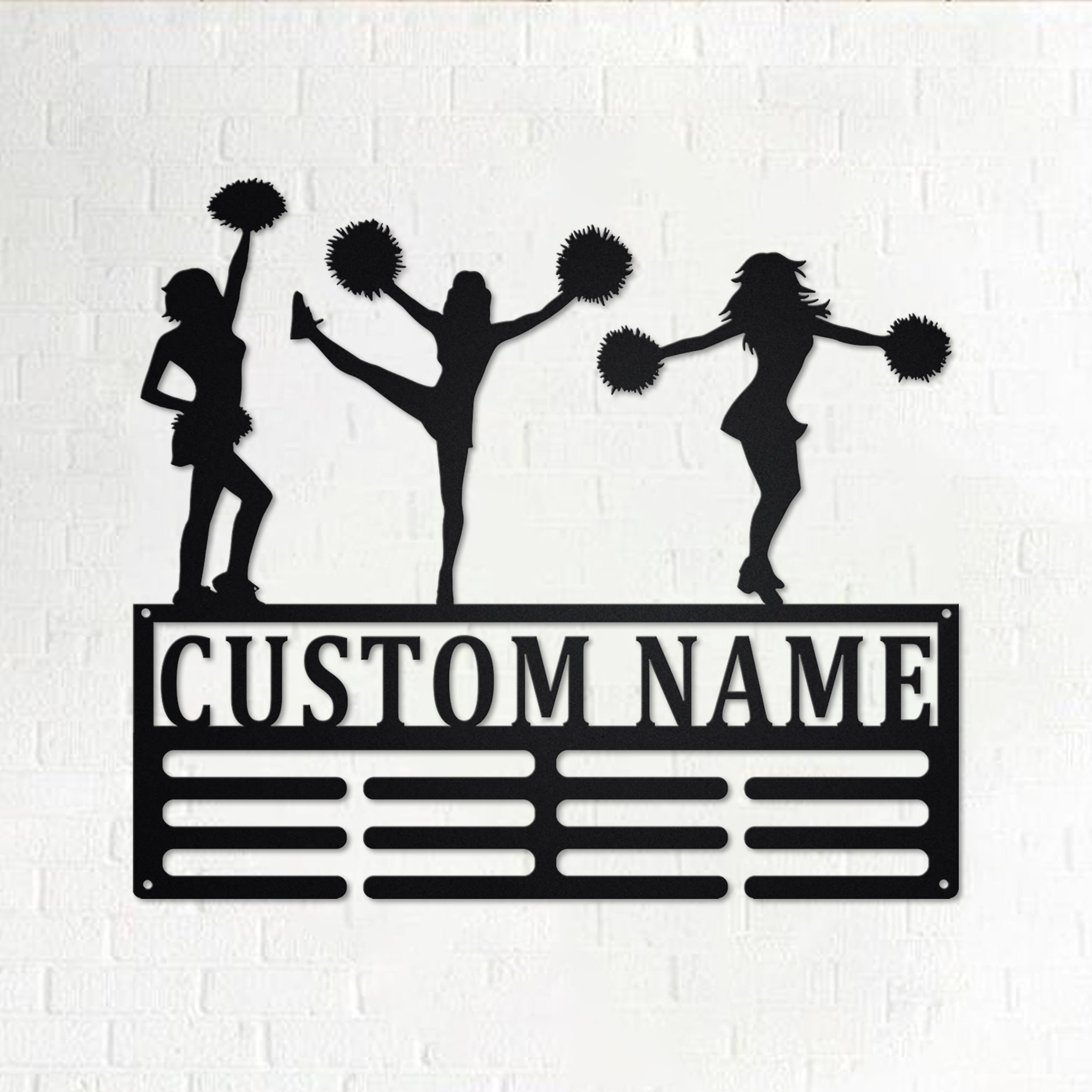 Custom Cheerleading Medal Holder: LED Light Display, Personalized Name ...