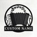 Custom Accordion Metal Wall Art: Personalized Name Sign - Etsy