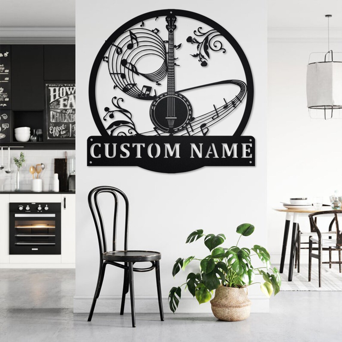 Custom Banjo Metal Wall Art With LED Light Personalized Banjo - Etsy