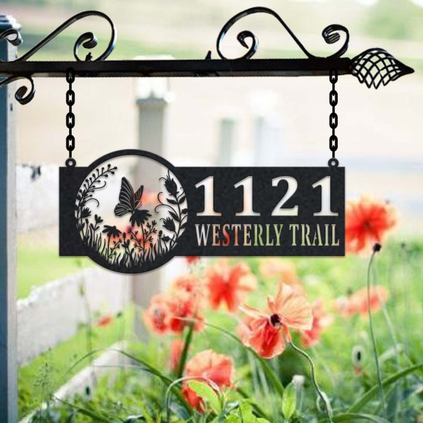 Lamppost Address Sign - Etsy