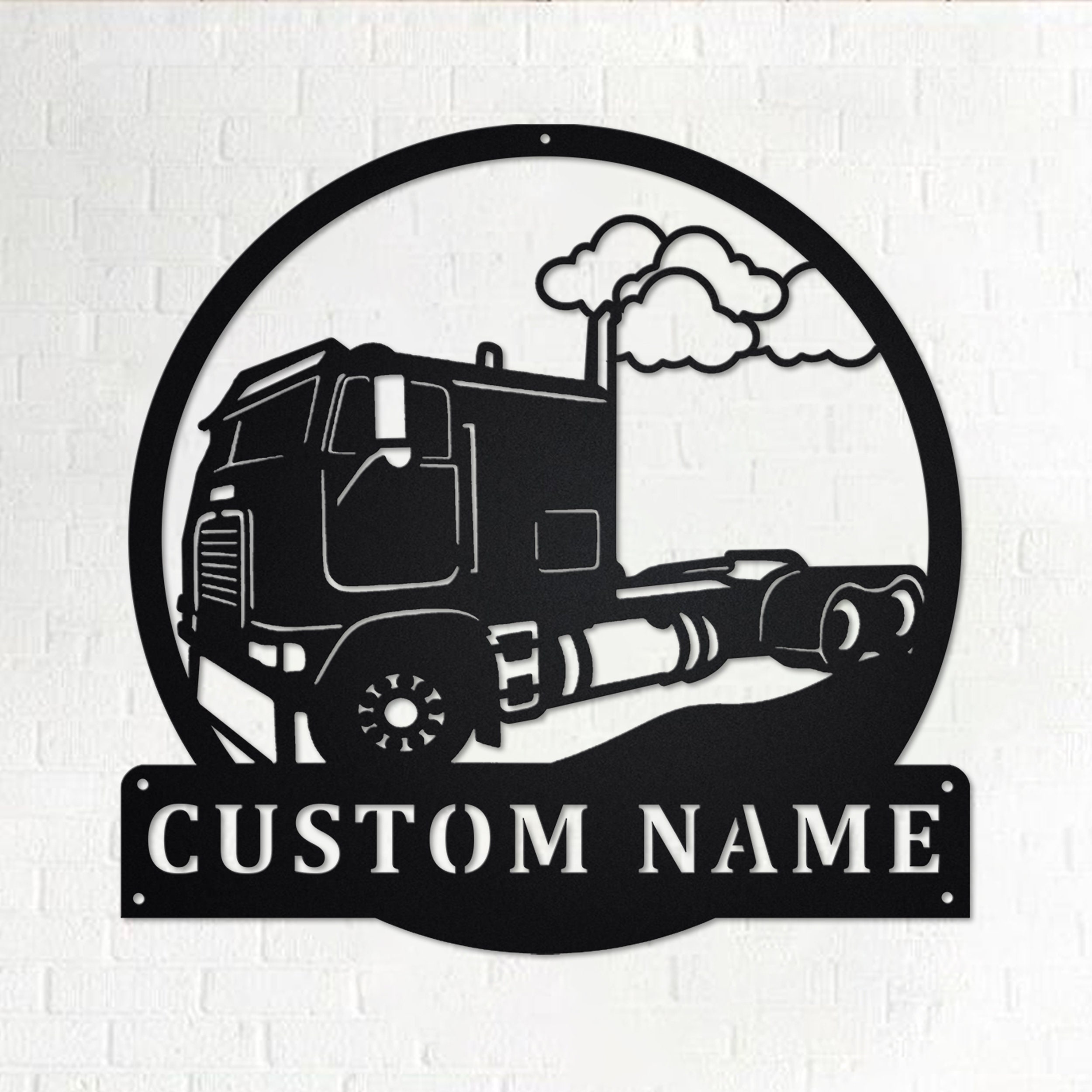 Custom Cab Over Truck Metal Wall Art With LED Light - Etsy