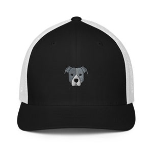 Pitbull Embroidered Trucker Cap, Closed Back Pit Bull Trucker, Pittie ...
