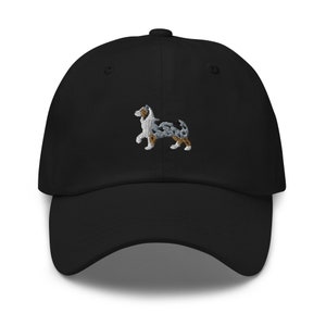 Merle Australian Shepherd Hat, Embroidered Aussie Shepherd Baseball Cap ...