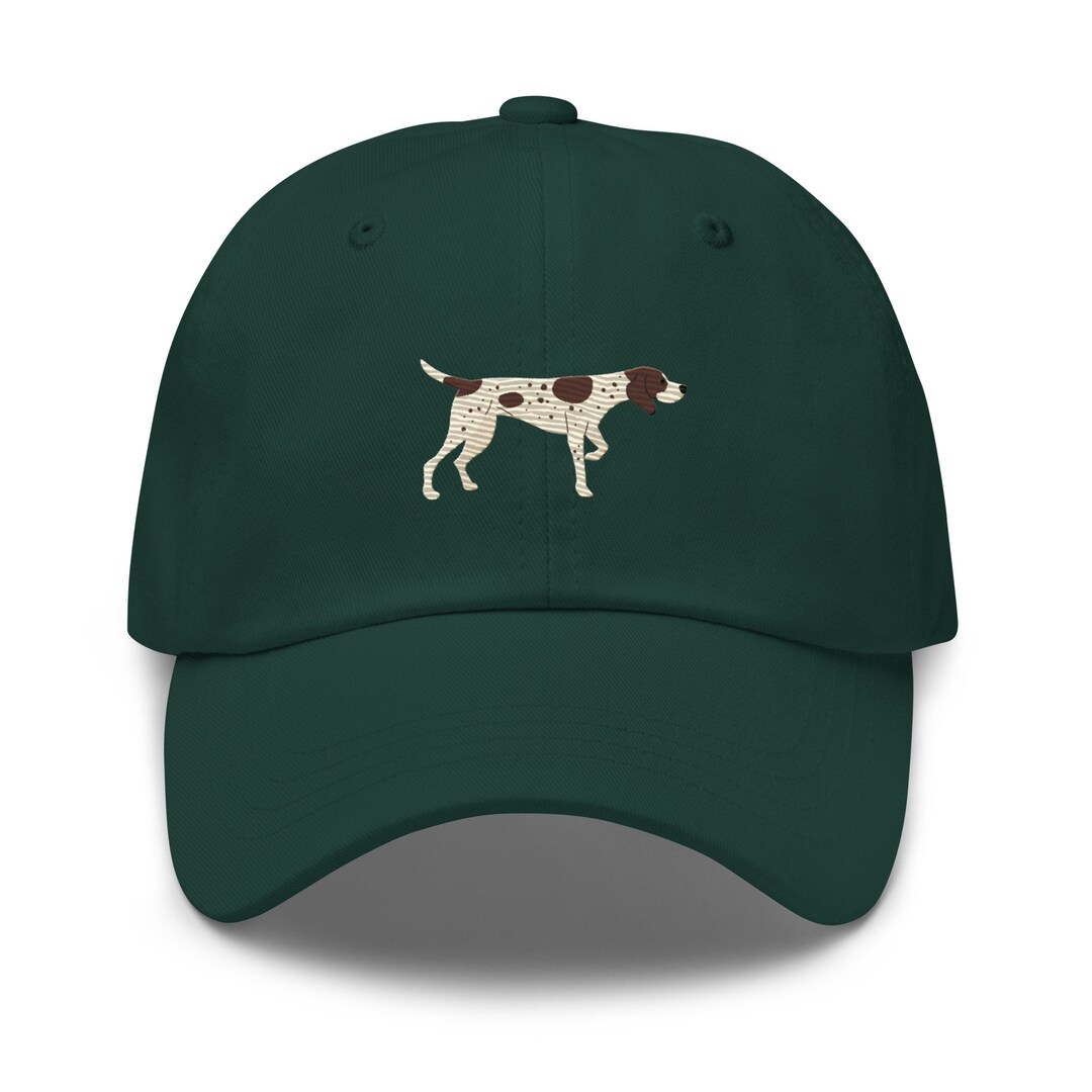 German Shorthaired Pointer Hat, Brown White GSP Baseball Cap ...