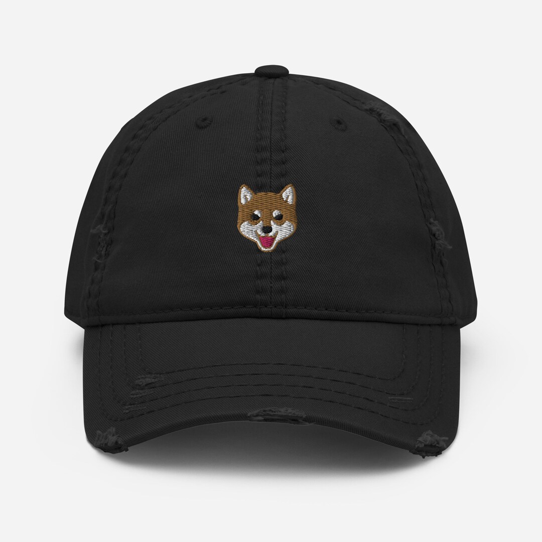 Shiba Inu Cap, Shiba Distressed Dad Hat, Red Shiba Baseball Cap, Shiba ...