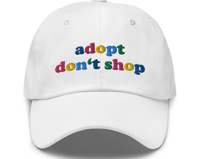 Save a Life Adopt Baseball Cap Animal Adoption - Etsy