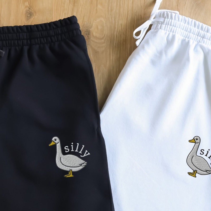 Embroidered Jogging Pants - Etsy