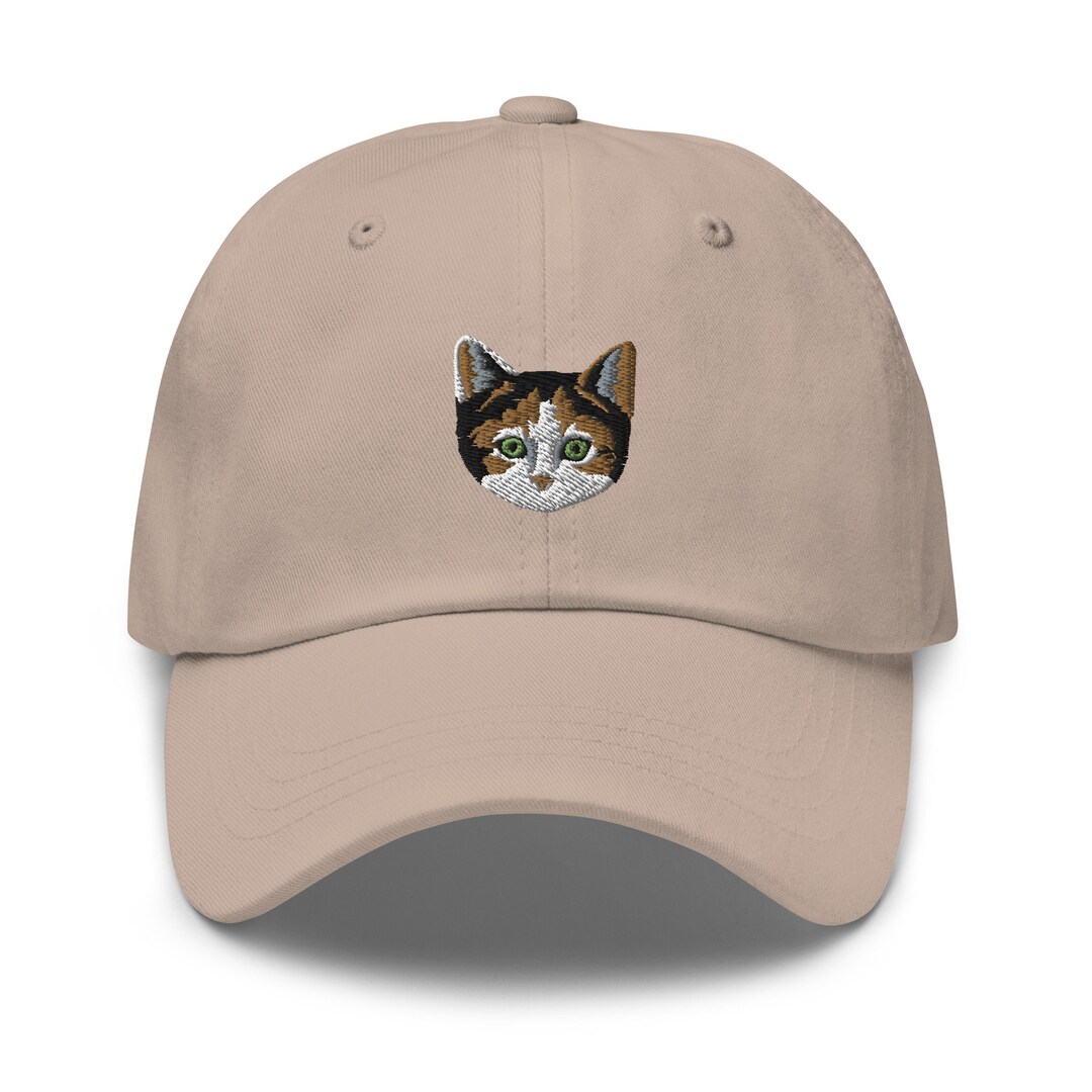 Calico Cat Cap, Calico Cat Embroidered Baseball Cap, Calico Cat Hat ...