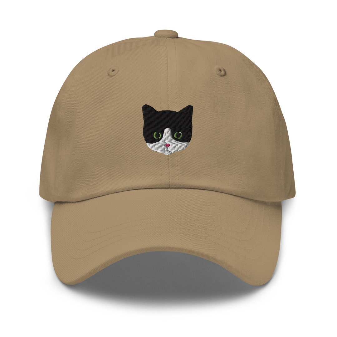 Tuxedo Cat Hat, Embroidered Cat Mom Baseball Cap, Tuxedo Cat Gifts, Cat ...