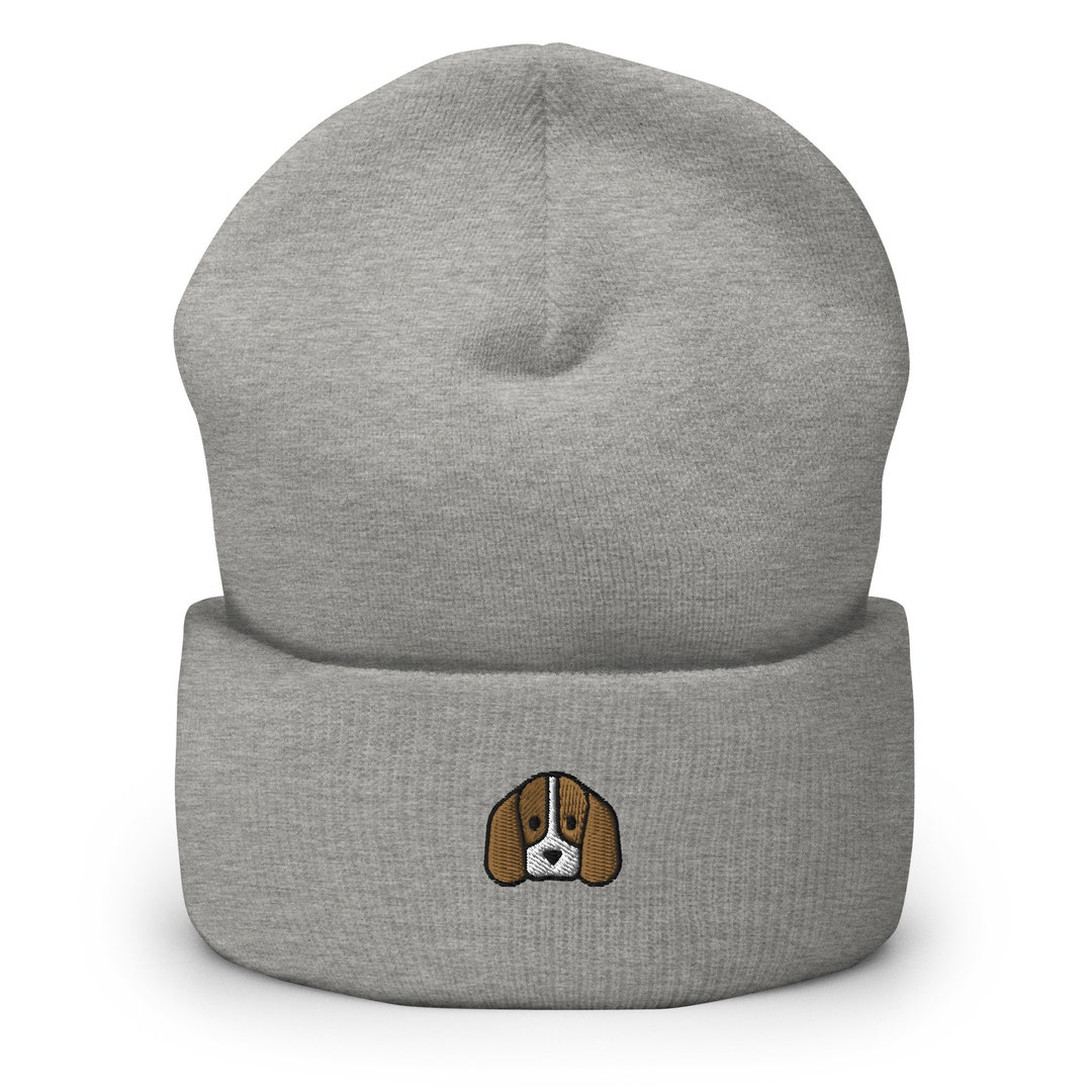 Embroidered Beagle Beanie, Beagle Mom Cuffed Beanie, Beagle Dad Toque ...