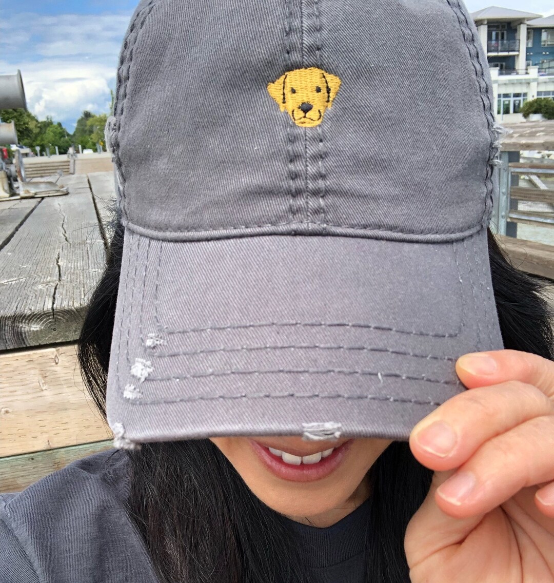 Labrador Retriever Hat, Labrador Retriever Embroidered Distressed Dad ...