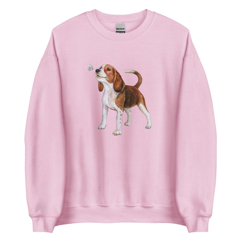 Cute Beagle Sweatshirt Beagle Illustration Crewneck - Etsy