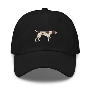 German Shorthaired Pointer Hat, Brown White GSP Baseball Cap ...