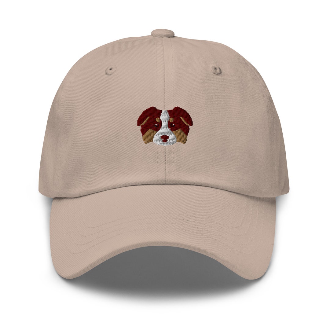Tricolor Red Aussie Cap, Australian Shepherd Embroidered Dad Hat ...