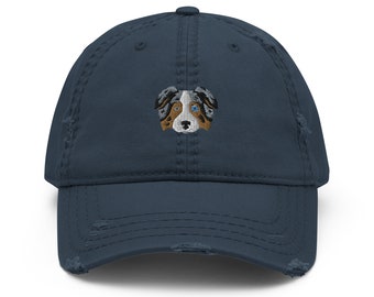 Australian Shepherd Embroidered Low Profile Dad Hat, Pet Mom Baseball ...