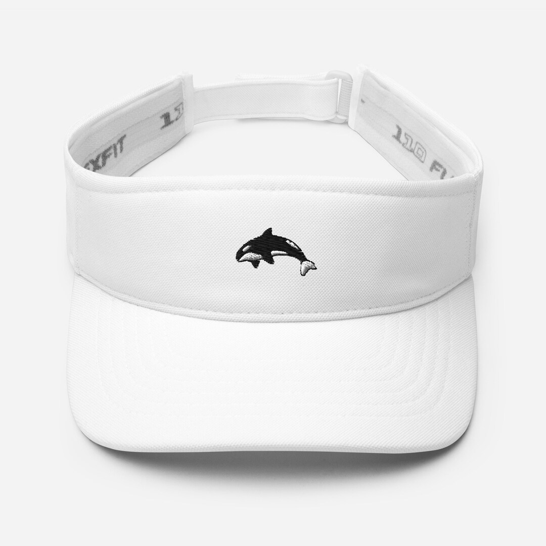 Cute Orca Visor, Embroidered Killer Whale Visor, Whale Golf Hat, Whale ...