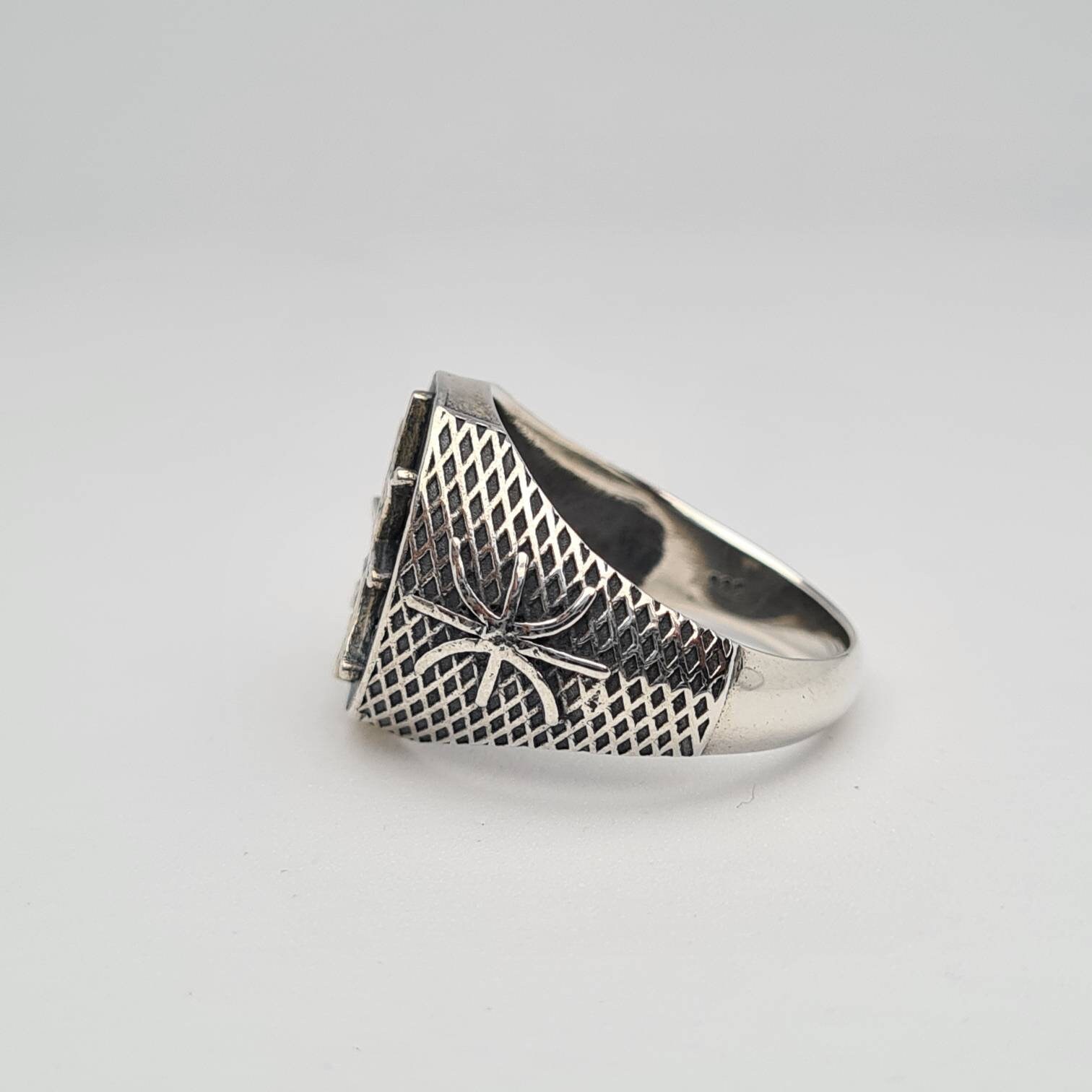 Delphic Epsilon Ring in Sterling Silver 925 Statement Ring - Etsy UK