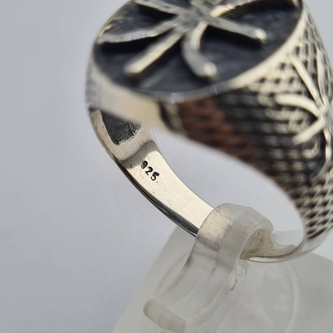 Delphic Epsilon Ring in Sterling Silver 925, Statement Ring, Men Ring ...