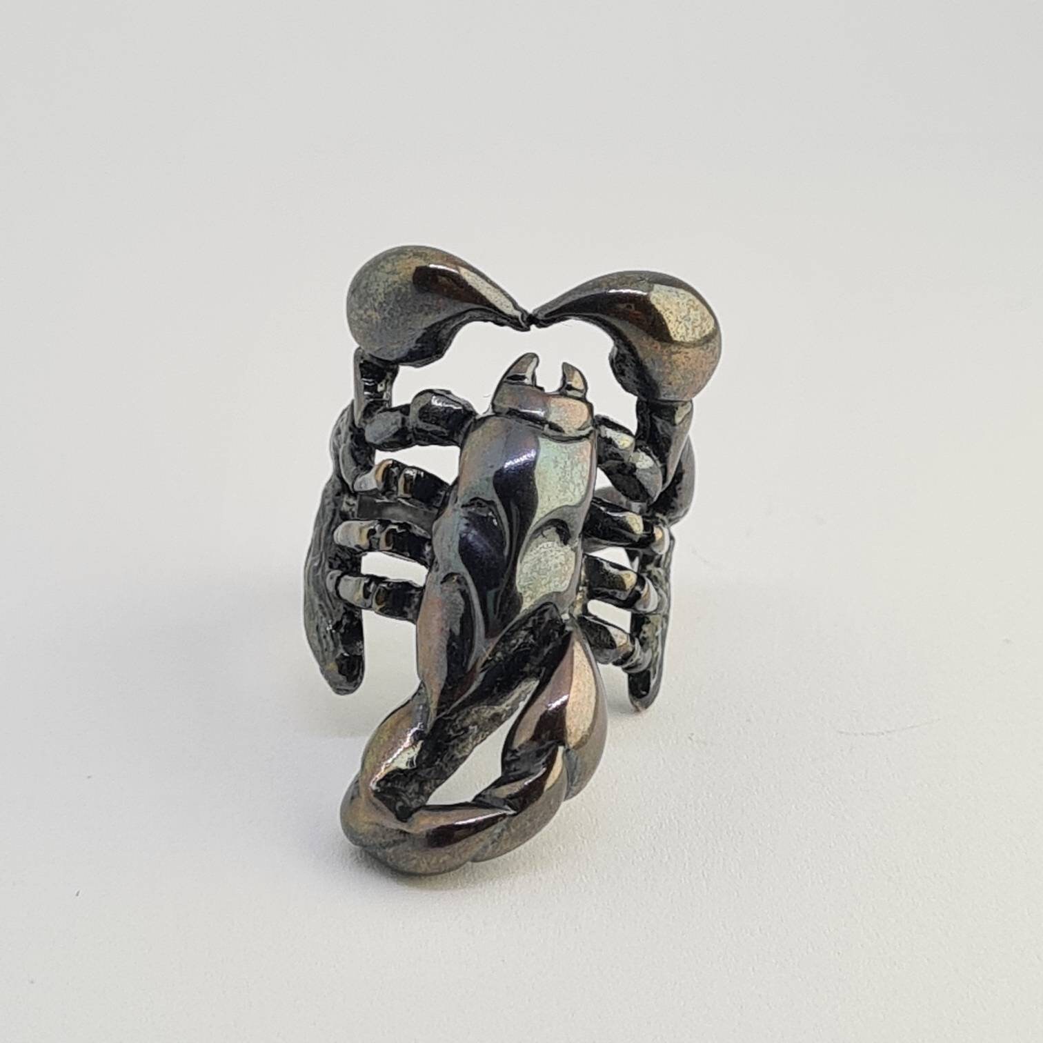 Scorpion Ring in 925 Sterling Silver, Black Oxidized Silver ...