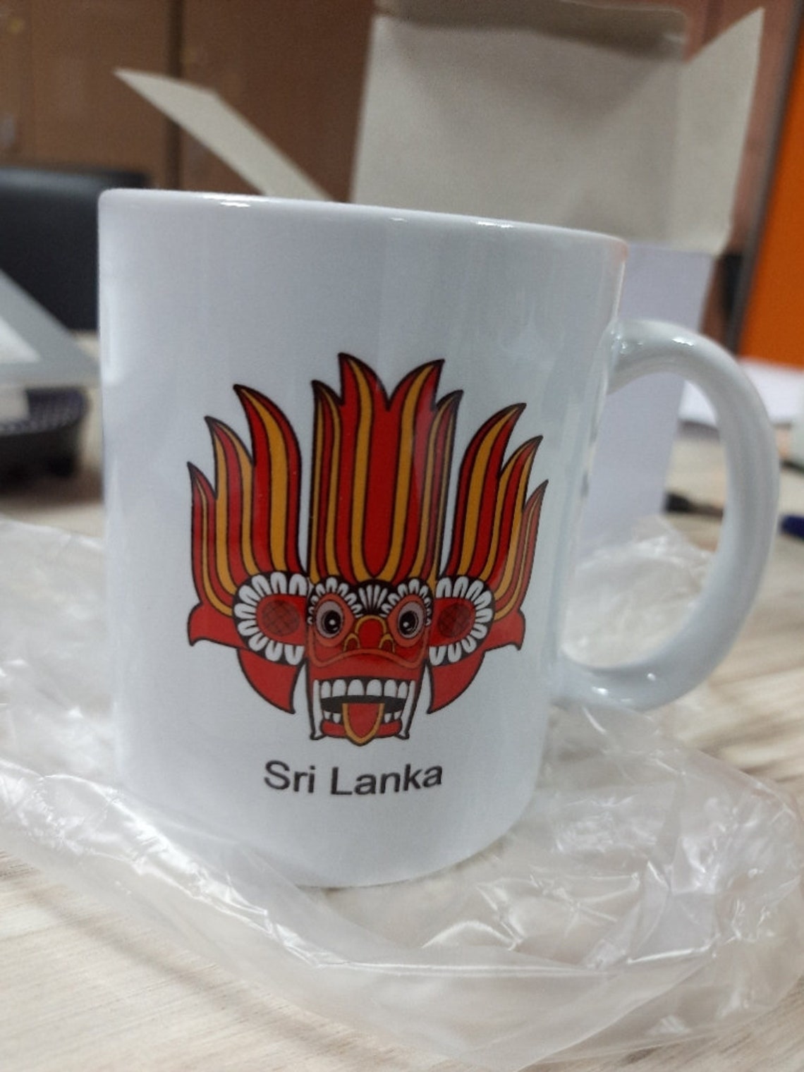 Limited Edition Coffee Mug With Devil Face Printed Sri Lankan Art Tea ...