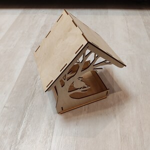 Bird Feeder Vector File, Wood Feeder for Birds, Laser Cut Files Svg,dxf ...